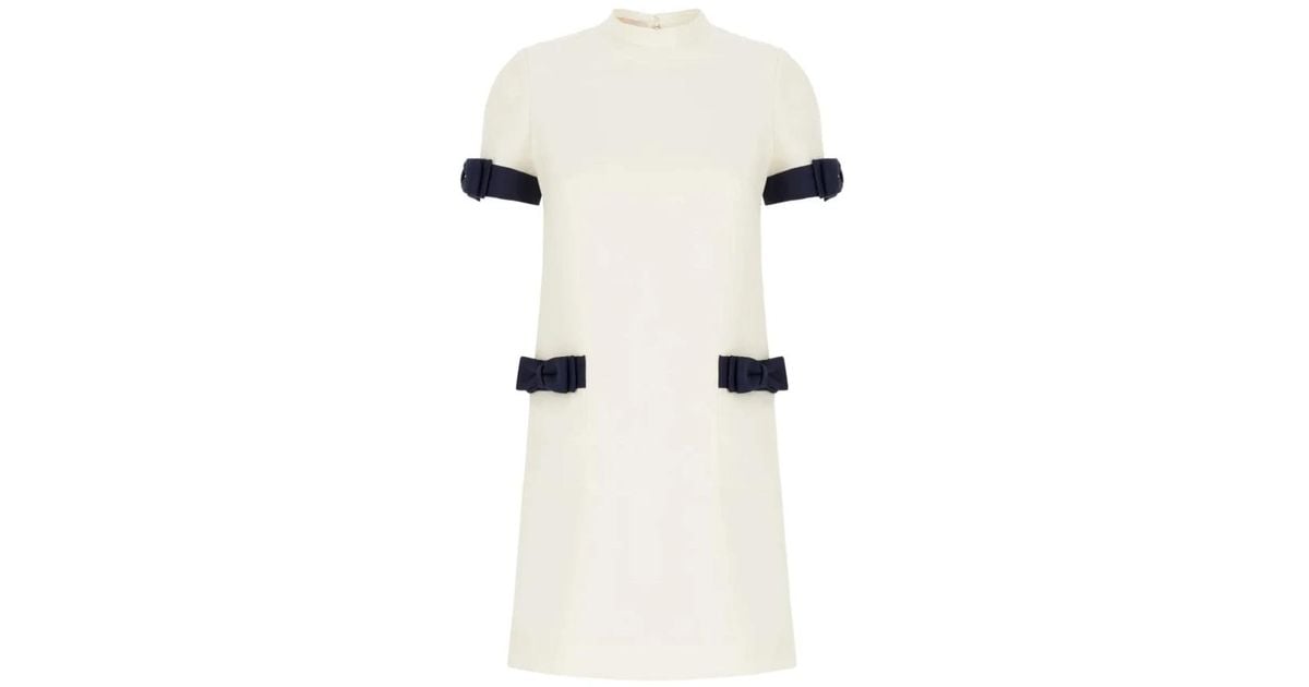 Valentino Garavani Short Dresses in White | Lyst UK