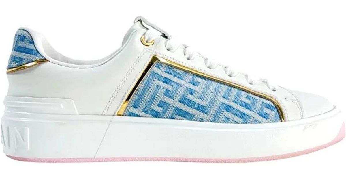 Balmain Sneakers in Blue | Lyst UK