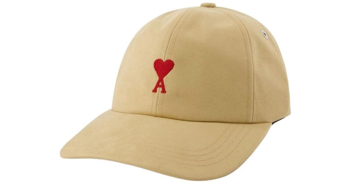 Ami Paris Caps in Natural for Men | Lyst