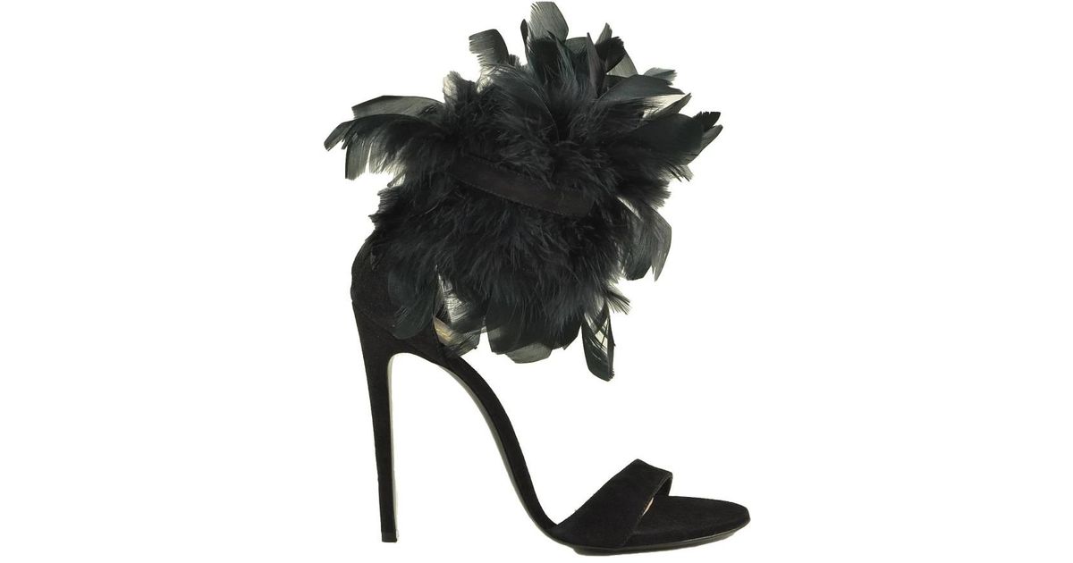 Giulia N Couture High Heel Sandals in Black | Lyst