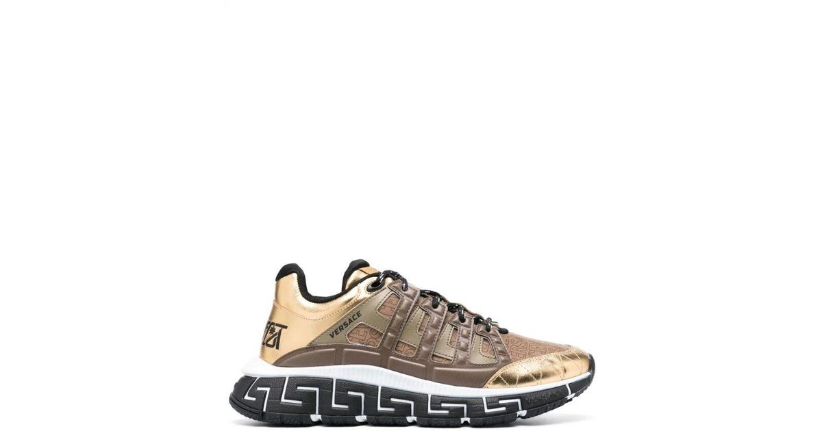 Versace Sneakers in Brown for Men | Lyst