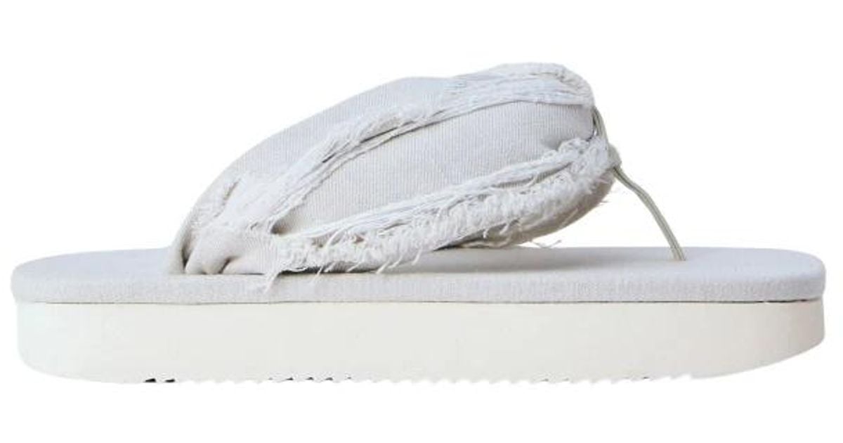 Rick Owens Flip Flops in White for Men | Lyst UK