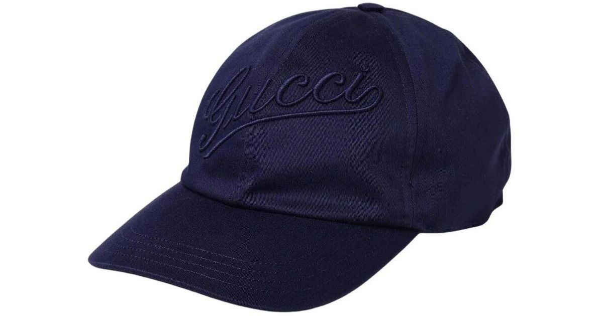Gucci Caps in Blue for Men | Lyst