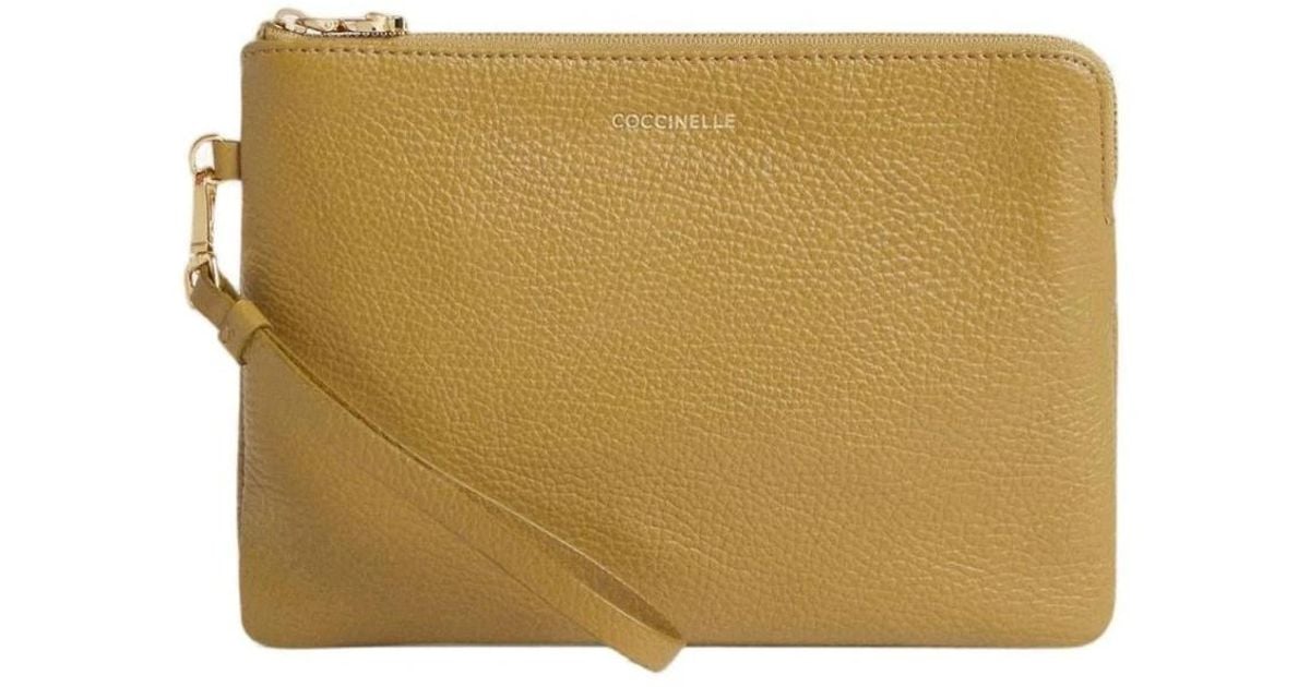 Coccinelle Clutches in Natural | Lyst