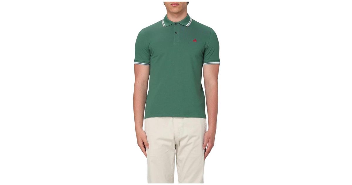 Peuterey Polo Shirts in Green for Men | Lyst UK