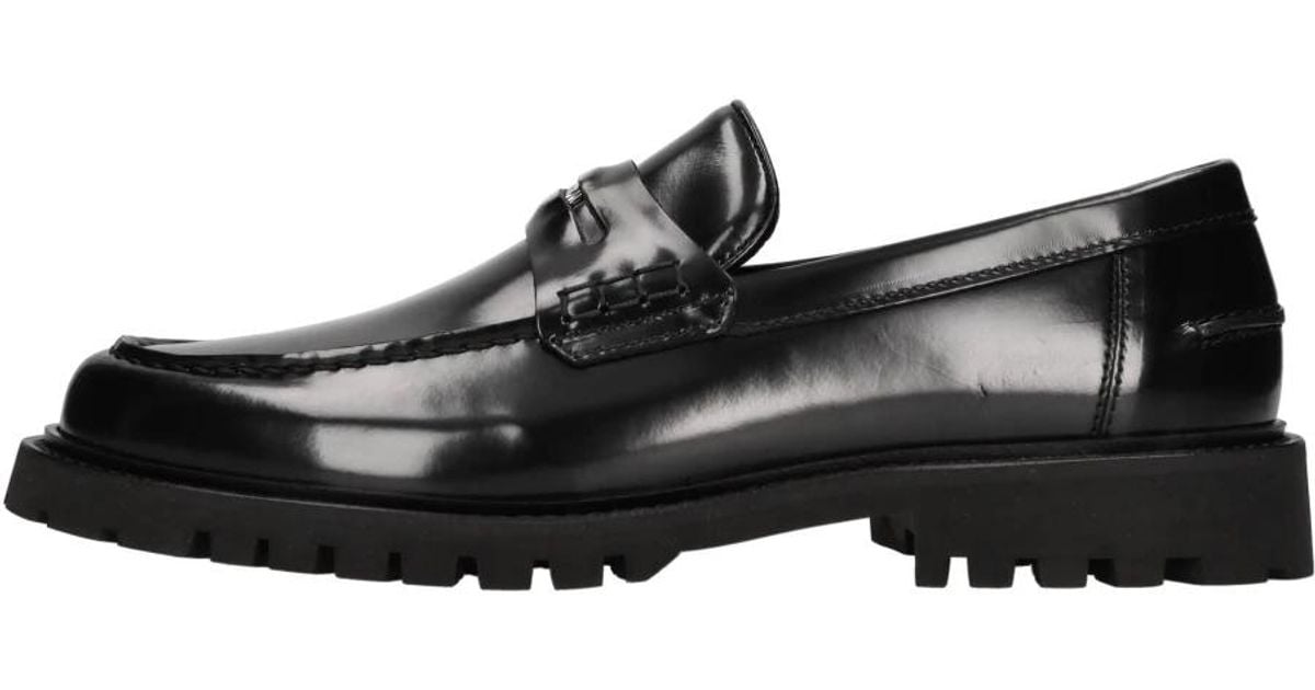 Loafers HUGO pour homme en coloris Noir | Lyst