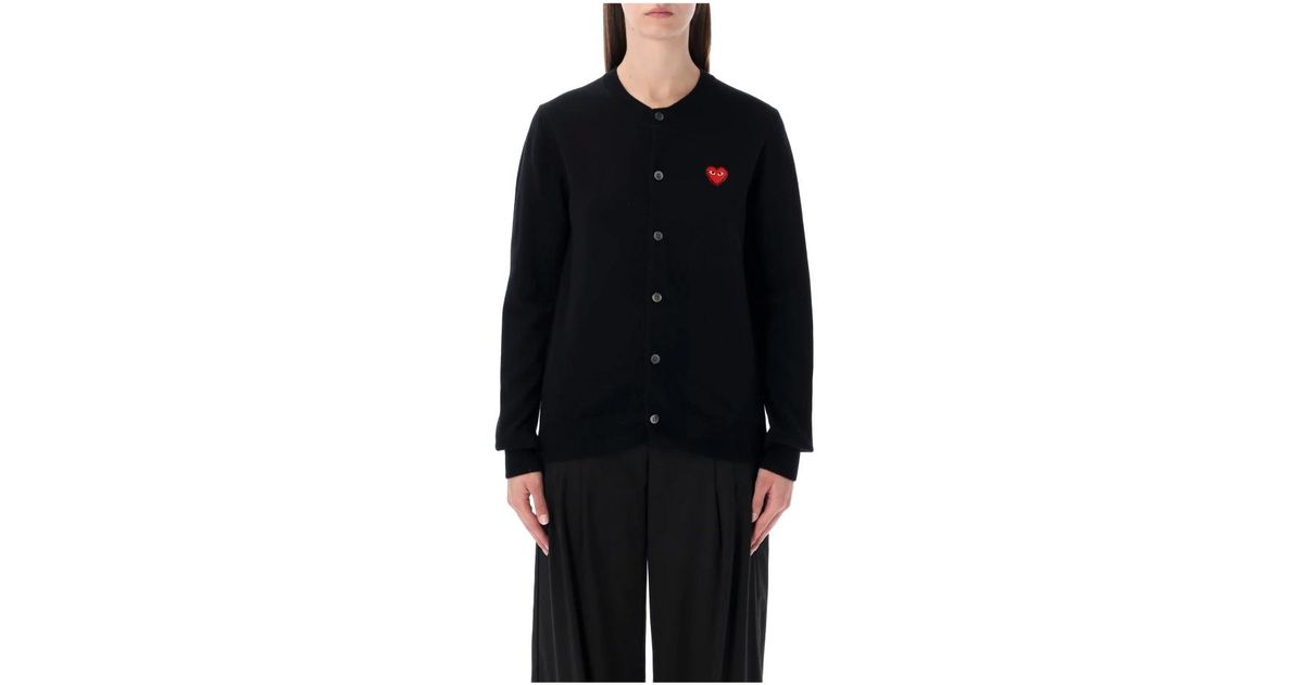 COMME DES GARÇONS PLAY Cardigans in Black | Lyst UK