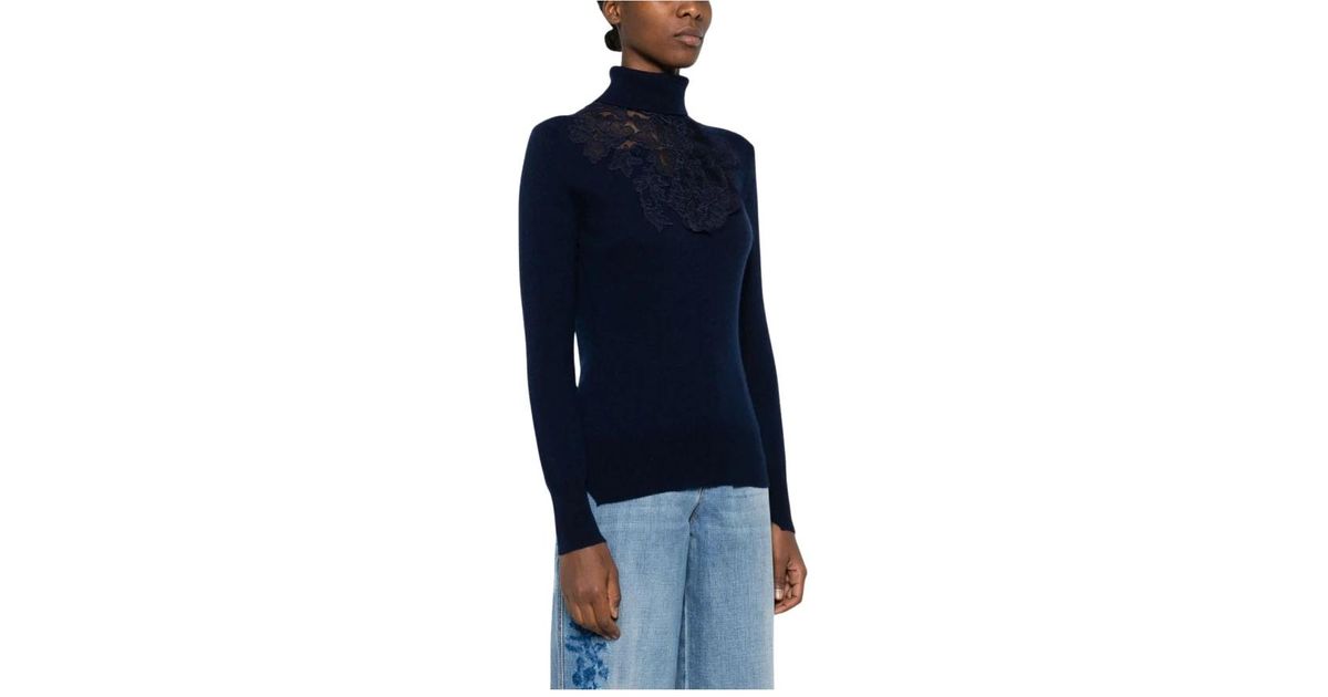Ermanno Scervino Cashmere Knitwear in Blue | Lyst UK