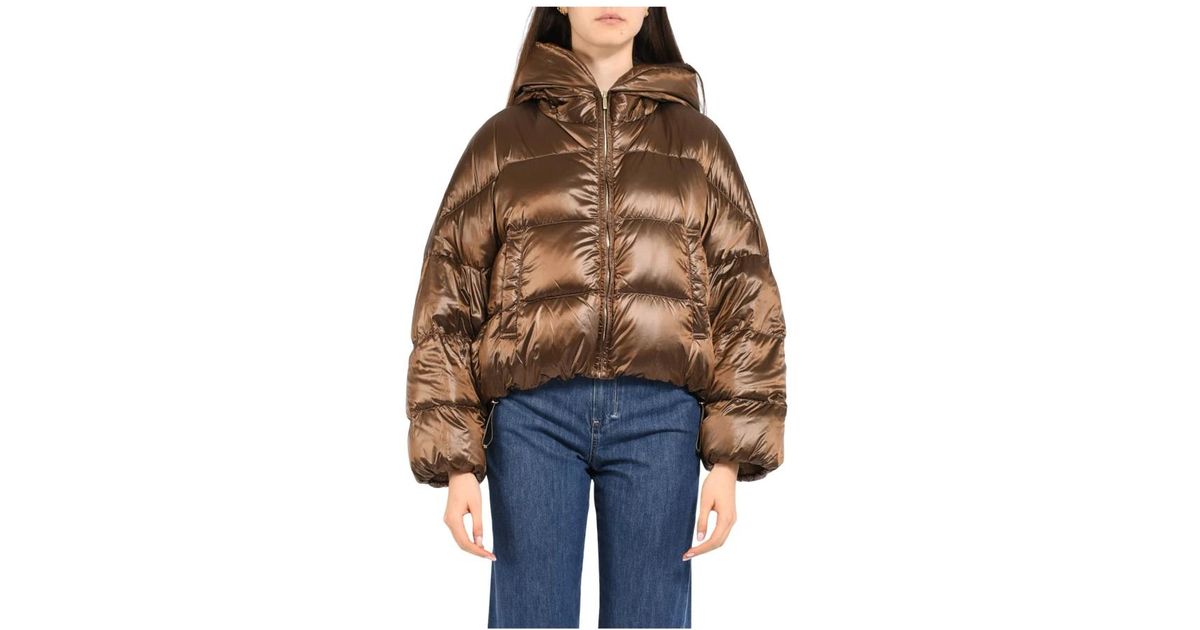 Max Mara Down Jackets in Blue | Lyst UK