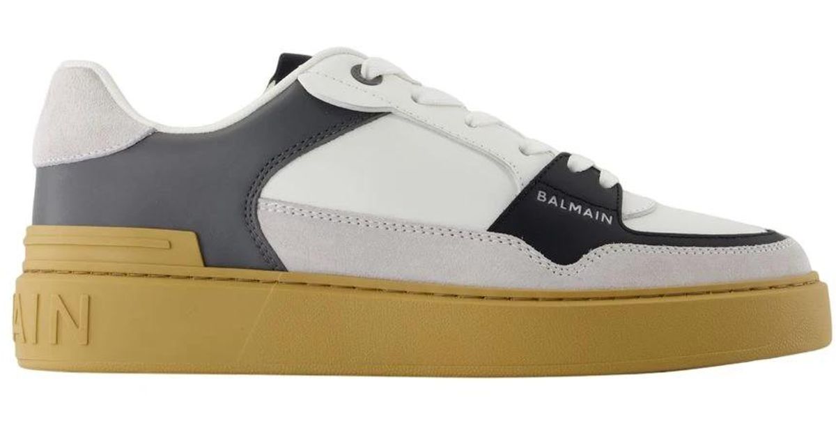 Balmain Sneakers in Gray for Men | Lyst