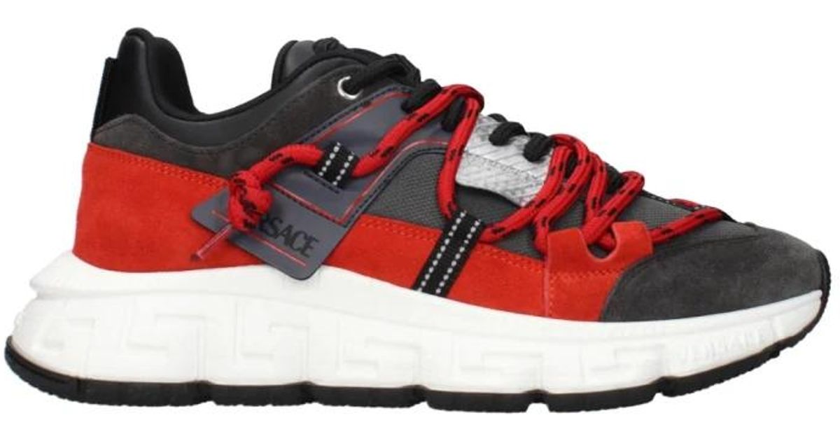 Versace Sneakers in Red for Men | Lyst