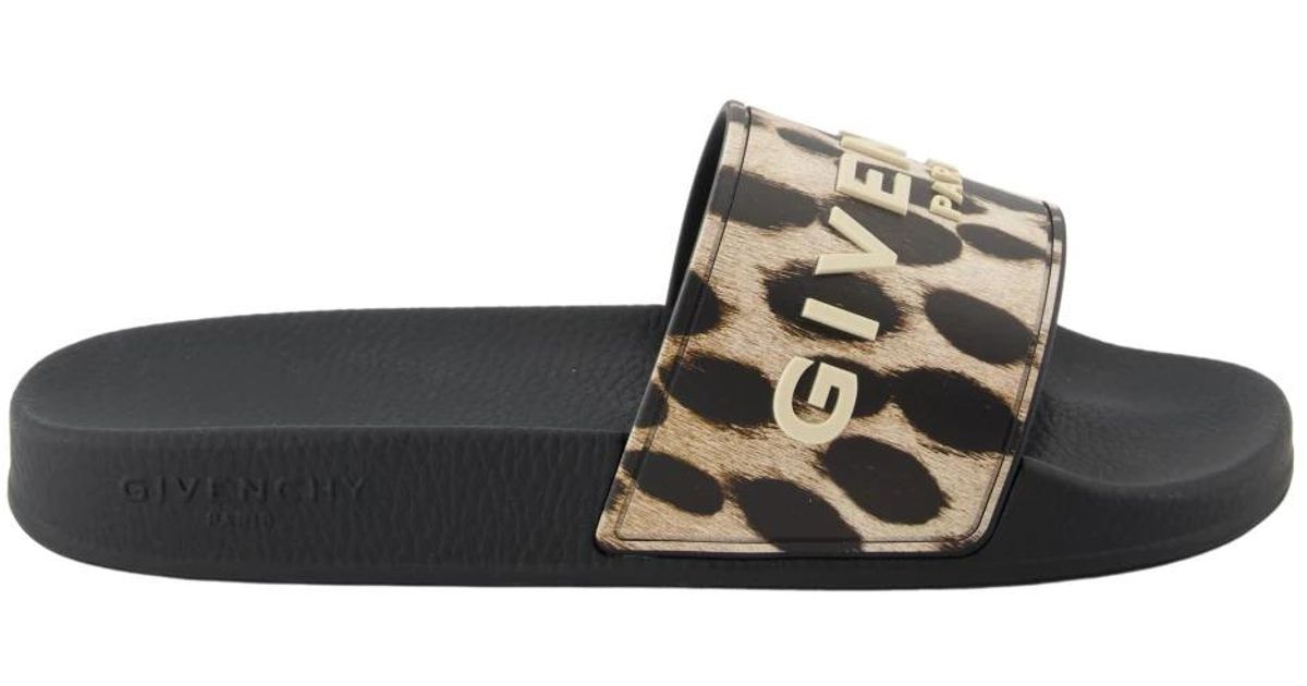 Givenchy Sliders in Black | Lyst