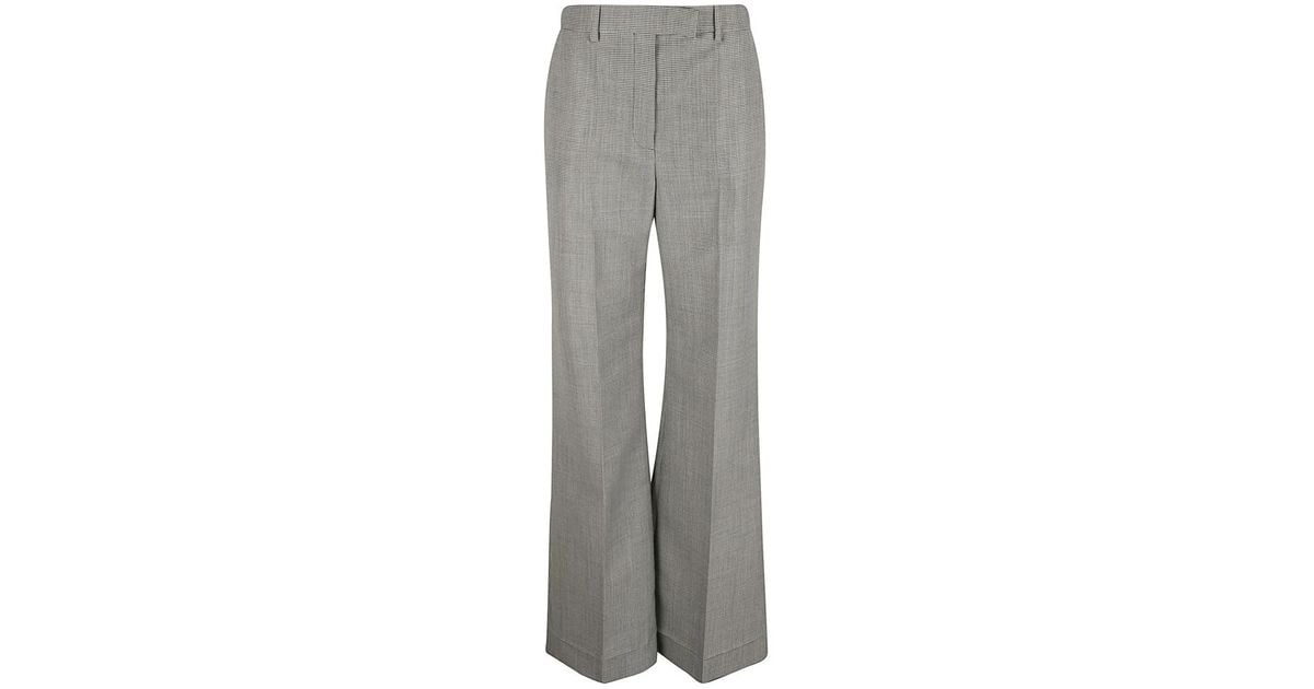 Valentino Garavani Wide Trousers in Grey | Lyst UK