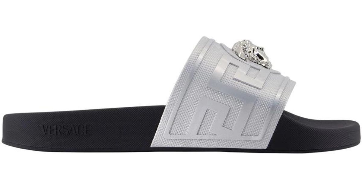 Versace Sliders in Black for Men | Lyst UK