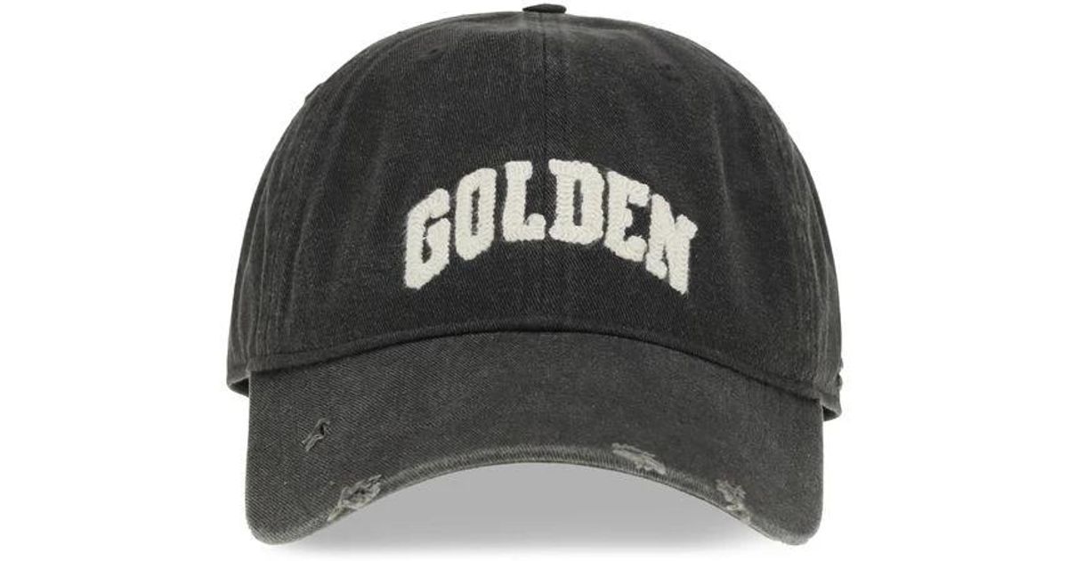 Golden Goose Cotton Baseball Cap in Black for Men | Lyst UK