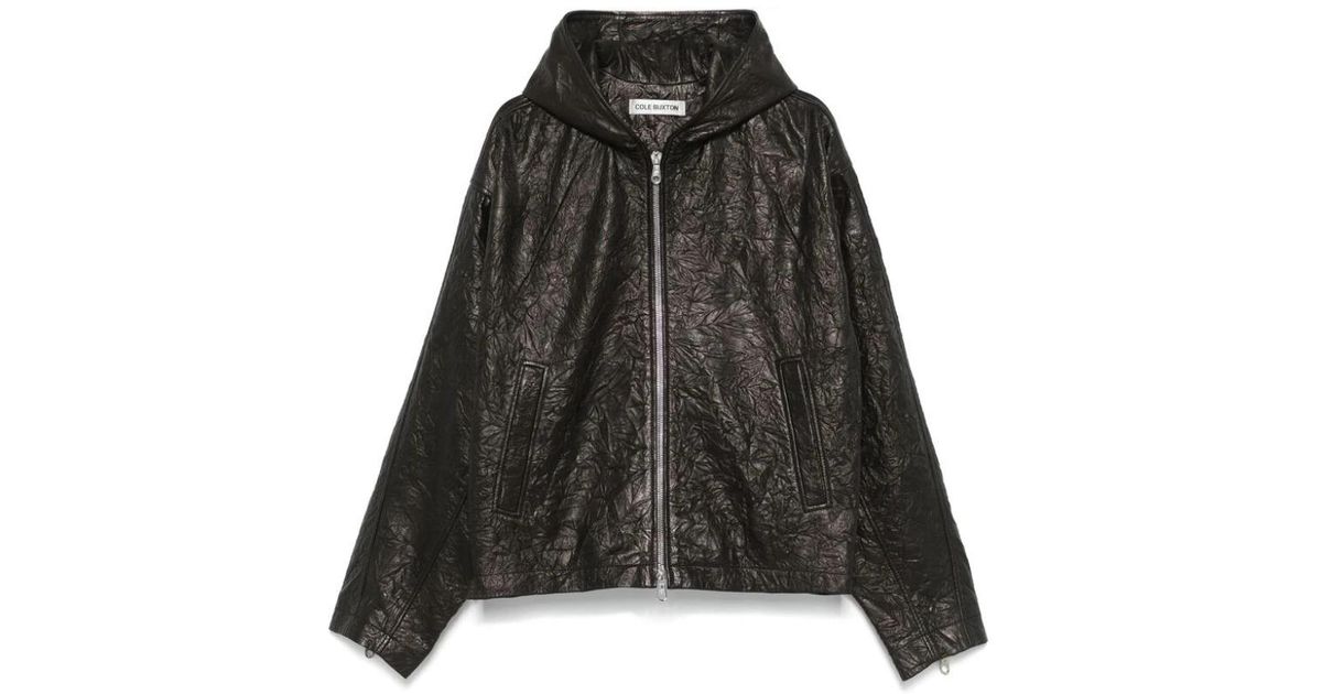 Cole Buxton Leather Jackets in Black for Men | Lyst