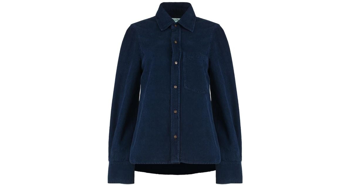 Victoria Beckham Shirts in Blue | Lyst UK