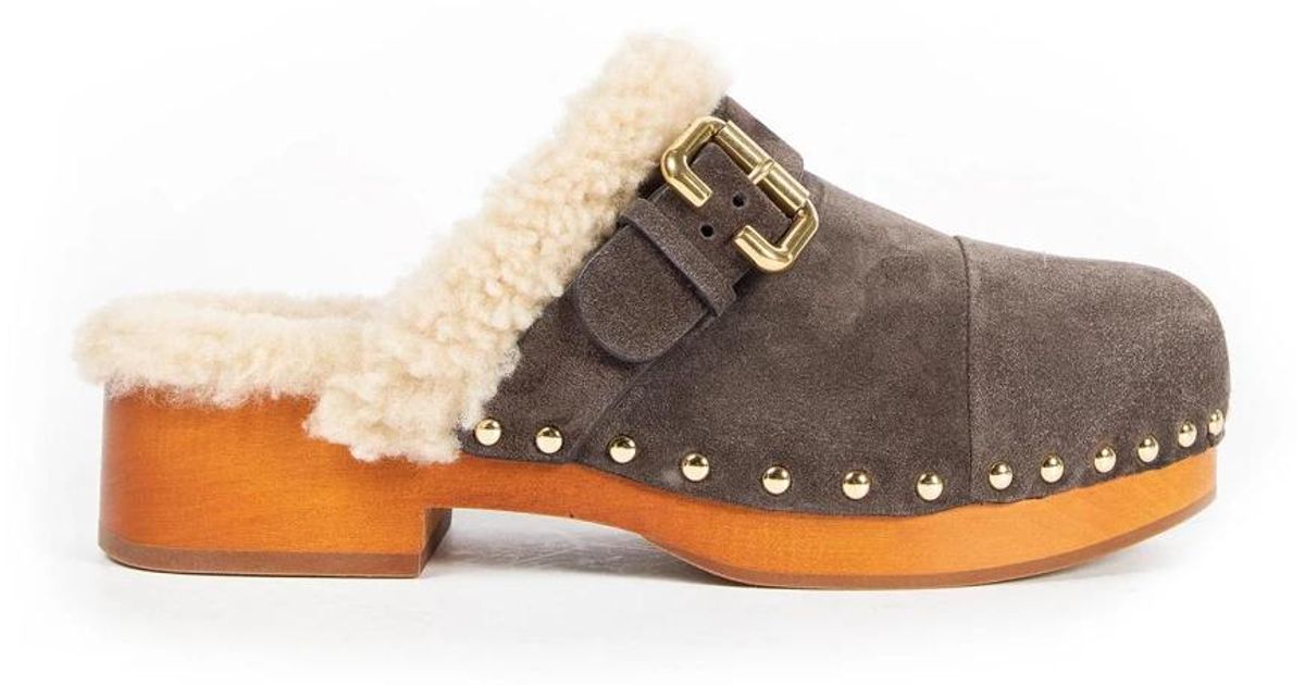 Chloé Clogs in Brown | Lyst