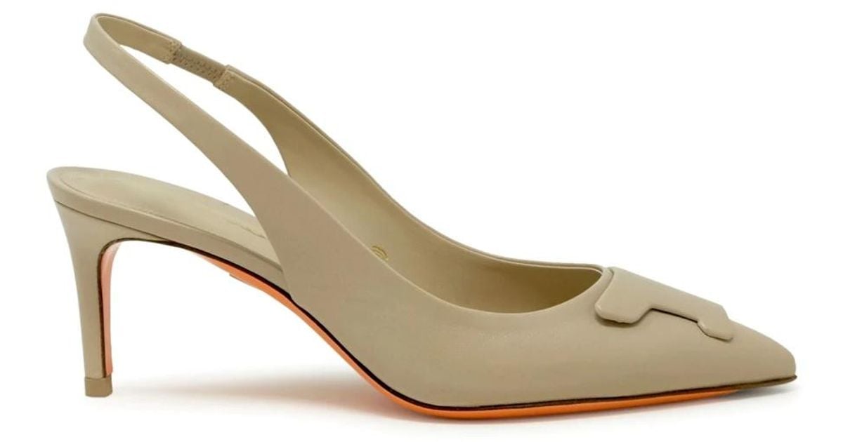 Santoni Pumps in Metallic | Lyst UK