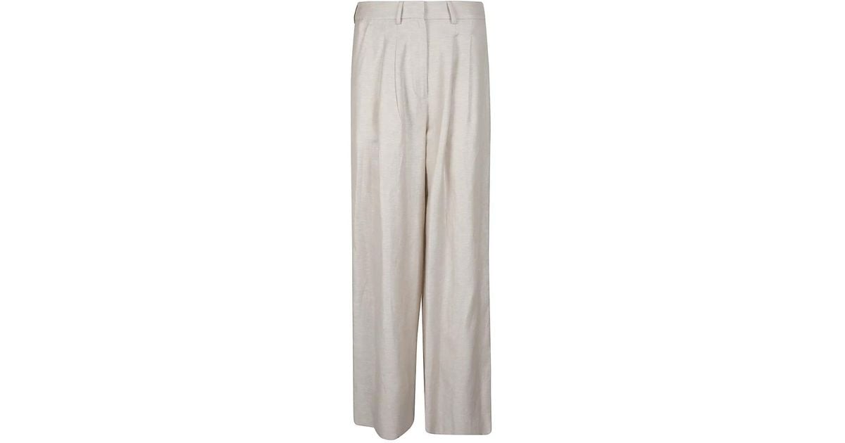 PT Torino Wide Trousers in Grey | Lyst UK