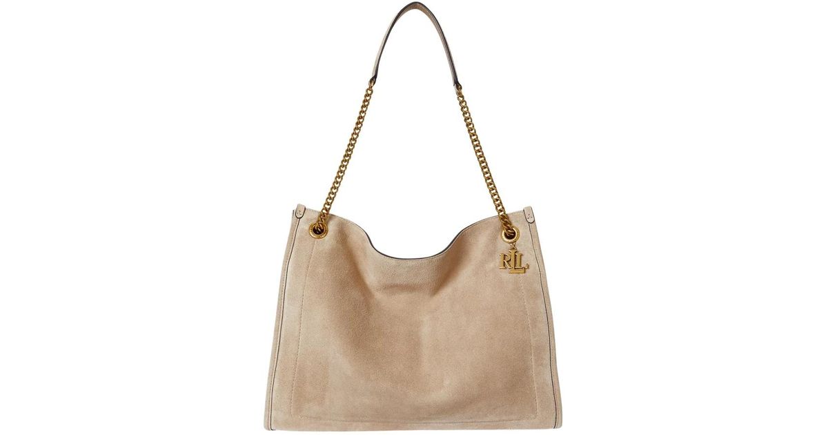 Ralph Lauren Shoulder Bags in Natural | Lyst
