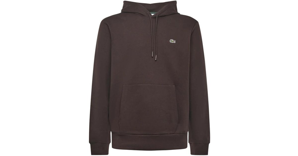 Lacoste Hoodies in Brown for Men | Lyst