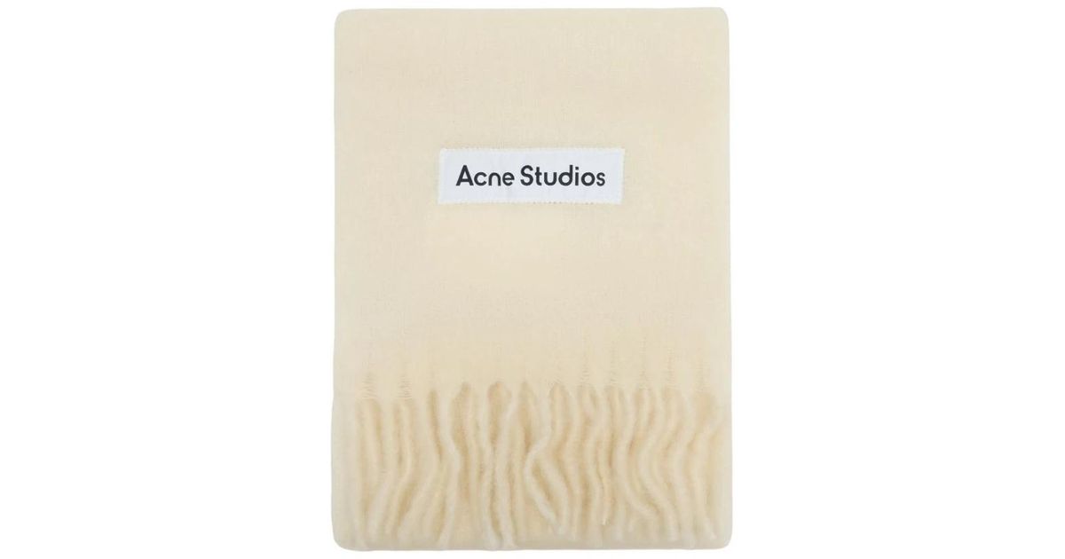 Acne Studios Winter Scarves in Natural | Lyst UK