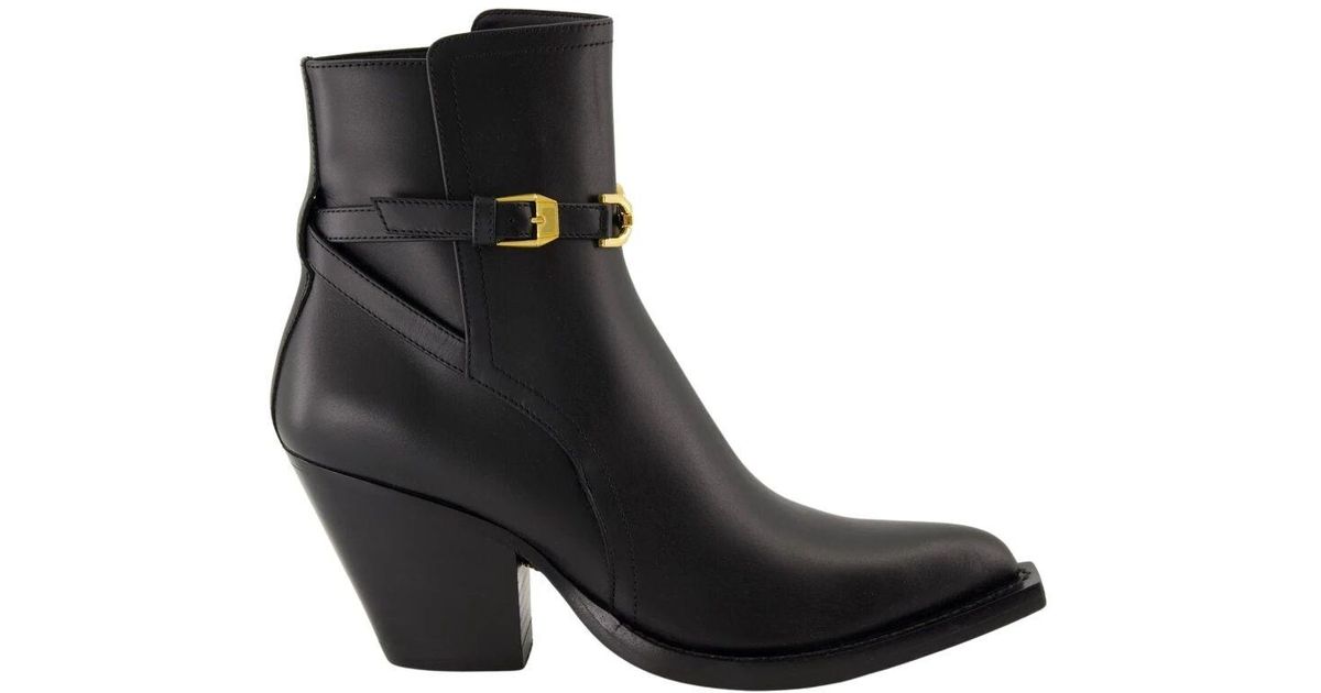Versace Cowboy & Biker Boots in Black | Lyst