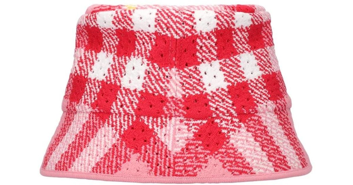 Hats Burberry en coloris Rouge | Lyst