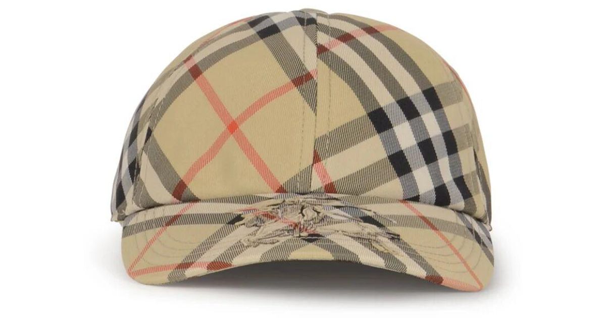 Burberry Caps in Natural for Men | Lyst