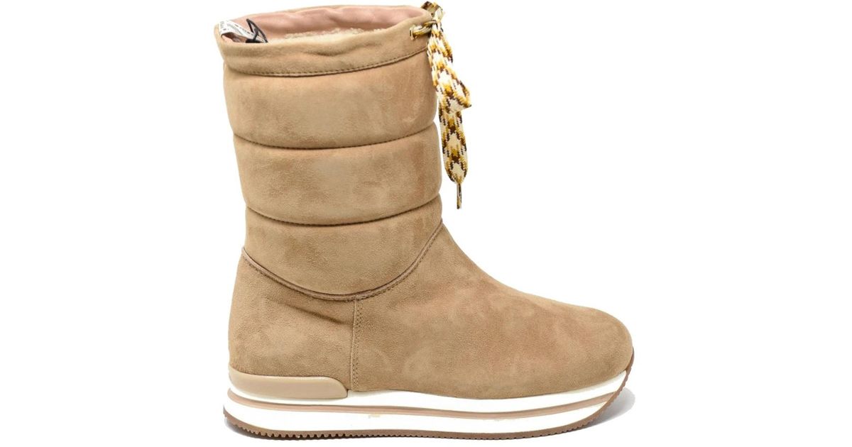 Hogan H222 Restyling Boots in Natural | Lyst UK