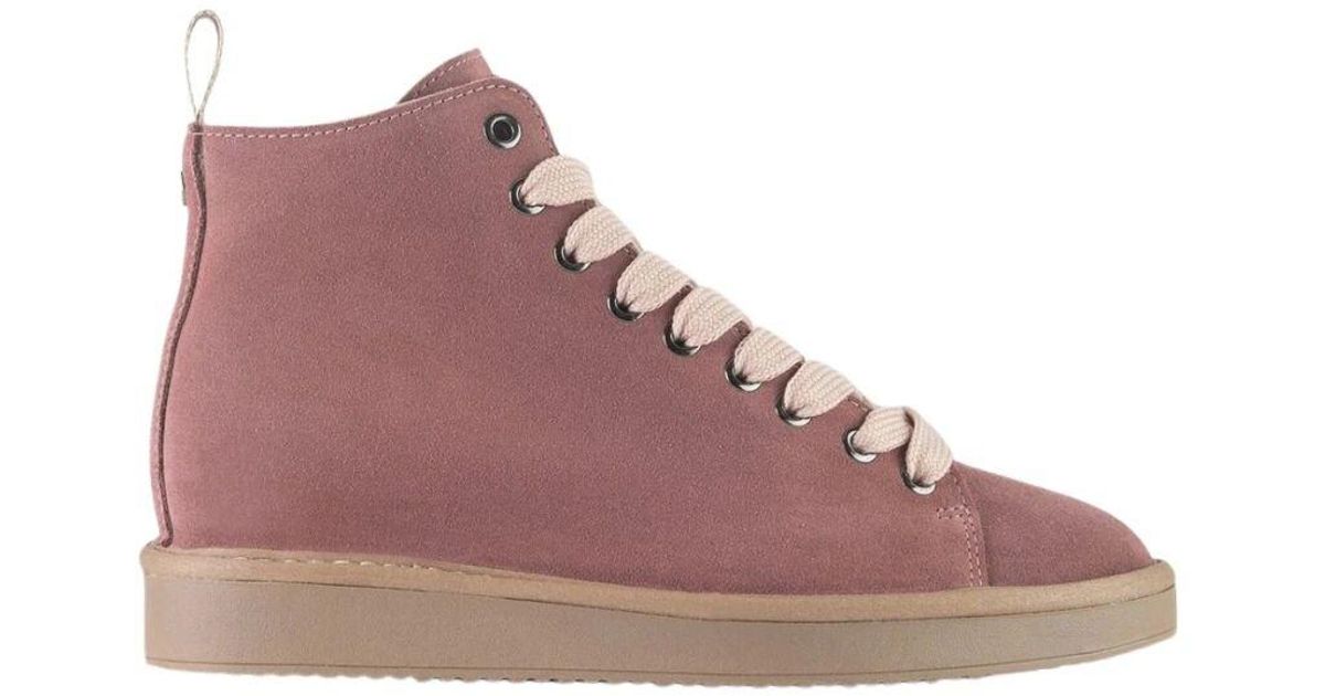 Pànchic Lace-Up Boots in Purple | Lyst