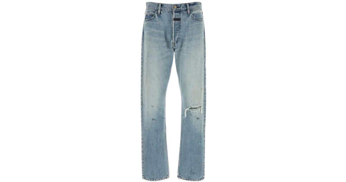 Fear Of God Straight Jeans in Blue for Men | Lyst UK