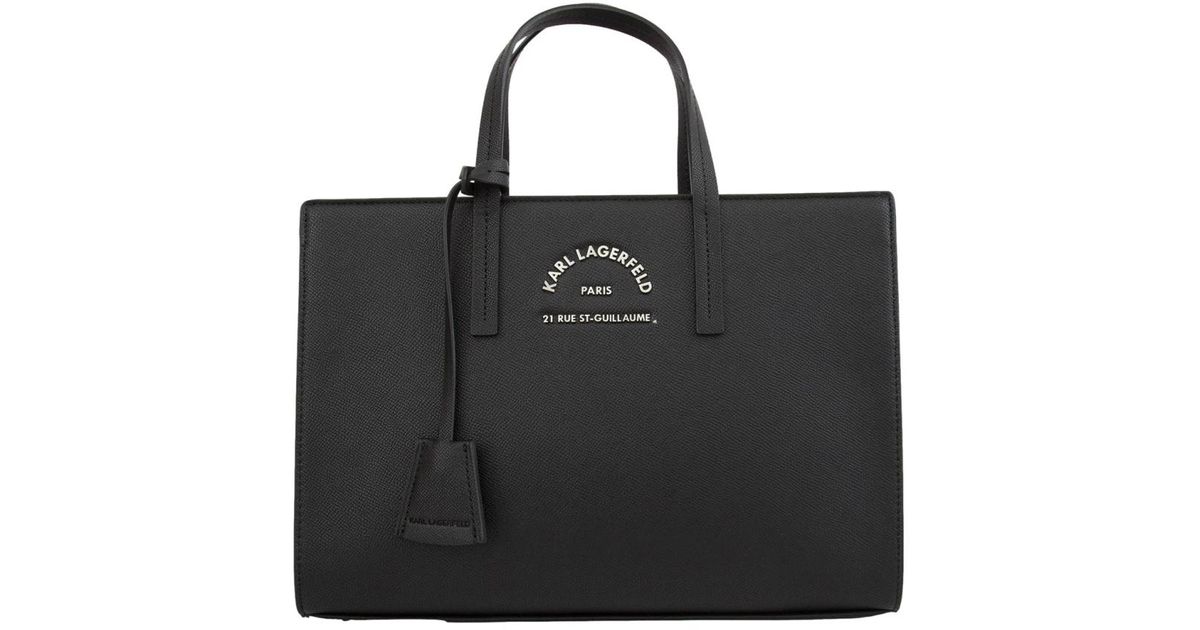Karl Lagerfeld Rsg Metal Md Top Handle Nero in Schwarz | Lyst DE