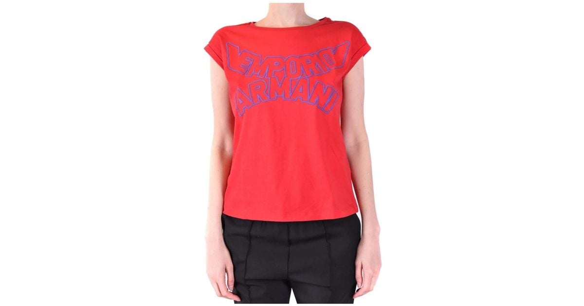 Emporio Armani T-Shirts in Red | Lyst UK