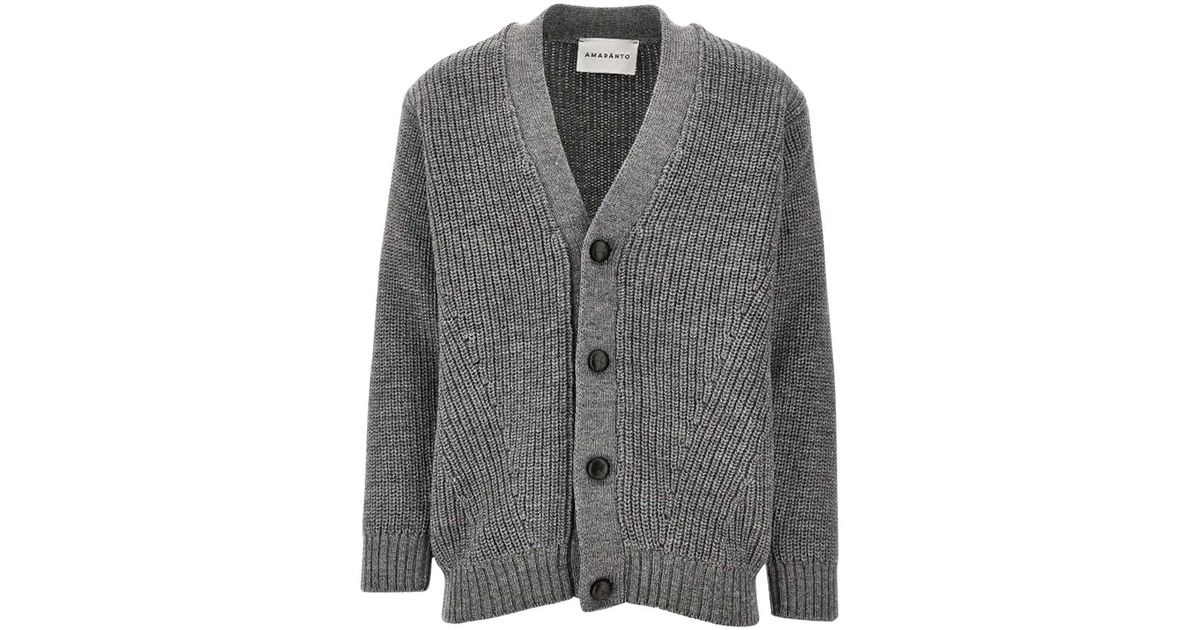 Amaranto Cardigans in Grey for Men | Lyst UK
