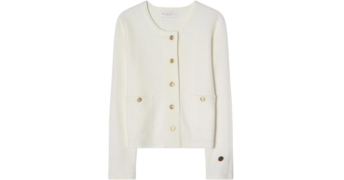 Cardigans de BUSNEL de color Blanco | Lyst