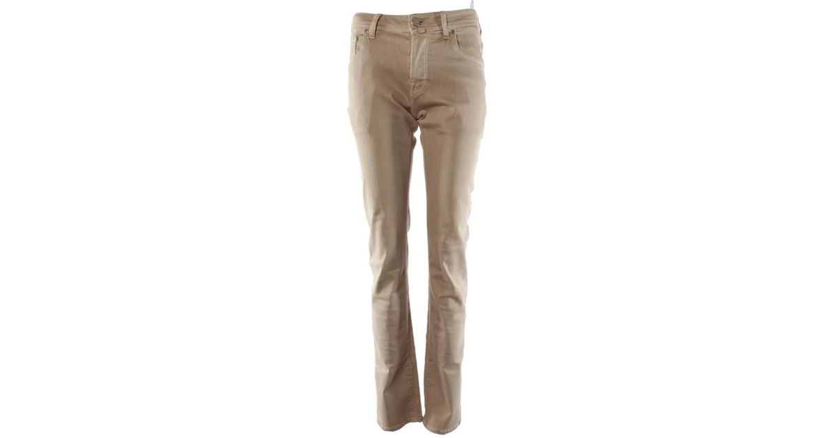 Jacob Cohen Straight Fit Jeans in Natural for Men | Lyst UK