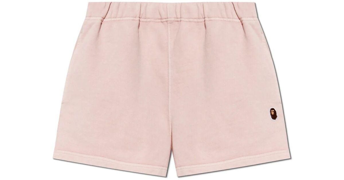 A Bathing Ape Short Shorts in Pink | Lyst