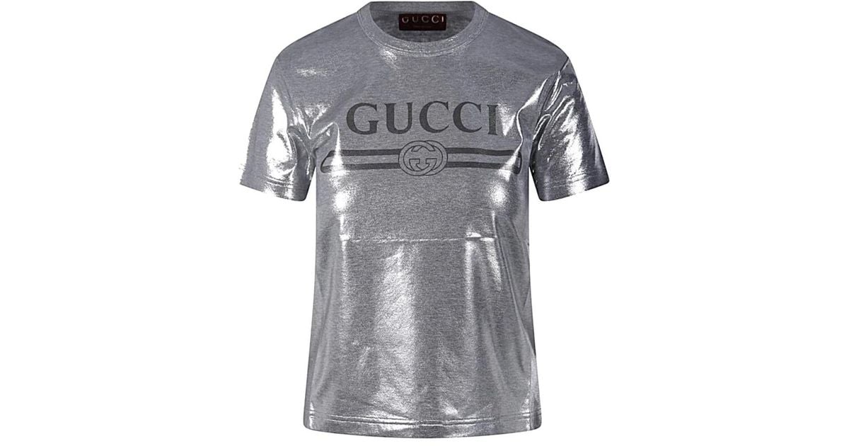 Gucci T-Shirts in Grey | Lyst UK