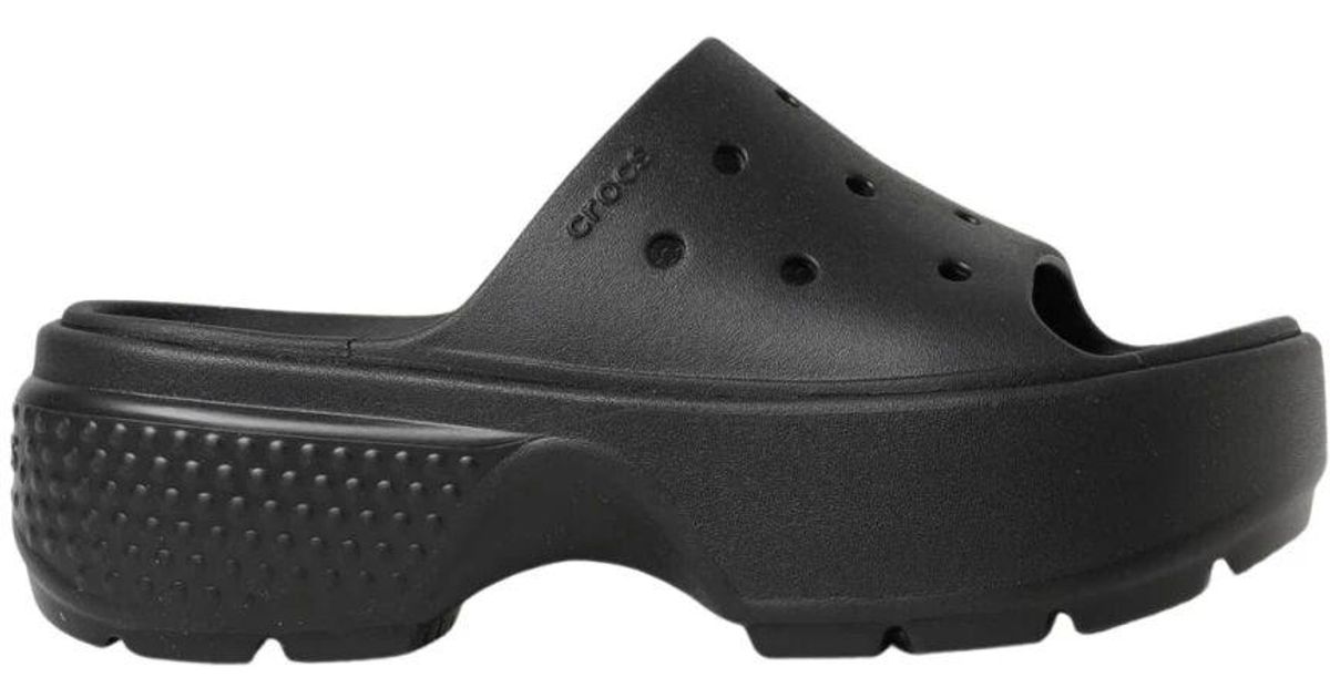 Crocs™ Sliders in Black | Lyst