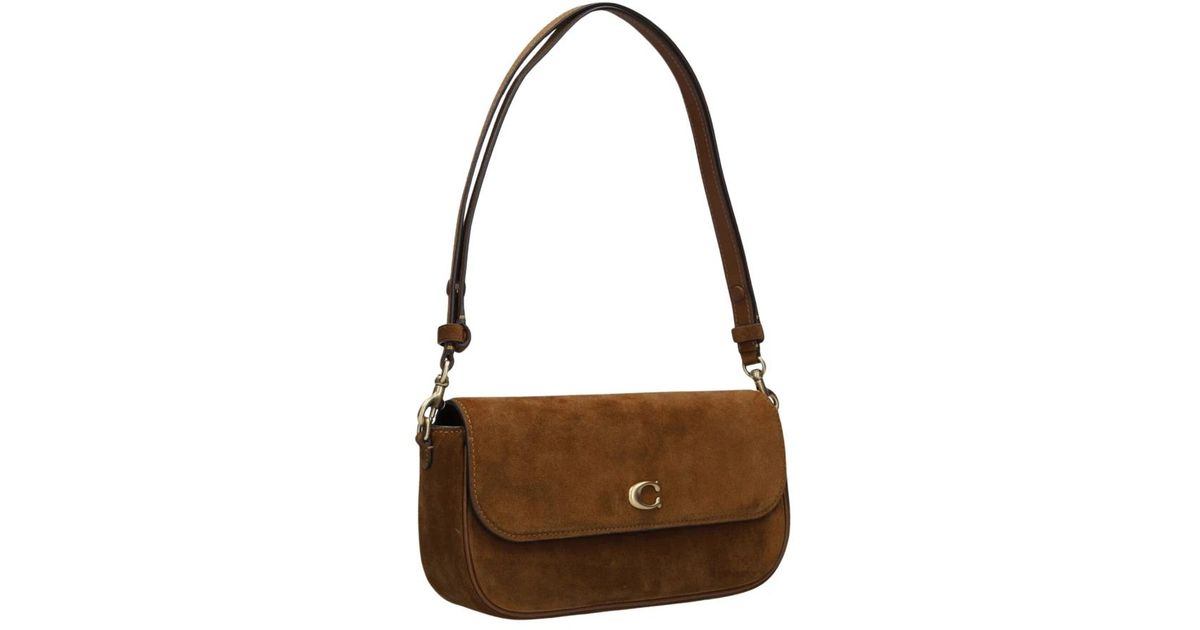 COACH Shoulder Bags in Brown | Lyst UK