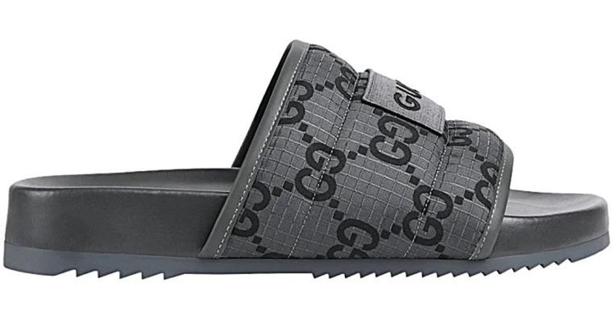 Gucci Sliders in Black for Men | Lyst