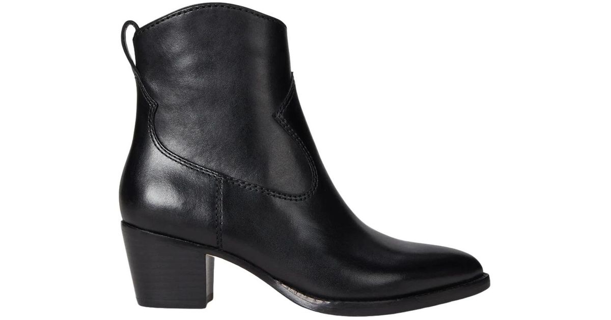 Ralph Lauren Cowboy Boots in Black | Lyst UK