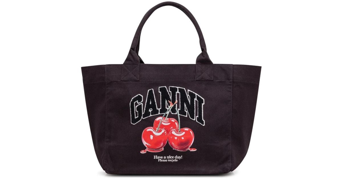 Ganni Tote Bags in Red | Lyst UK