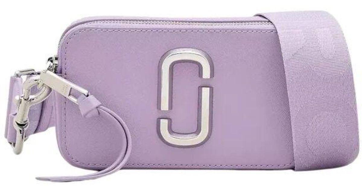Marc Jacobs Lila Snapshot Tasche Mit Silber-Logo in Lila | Lyst DE