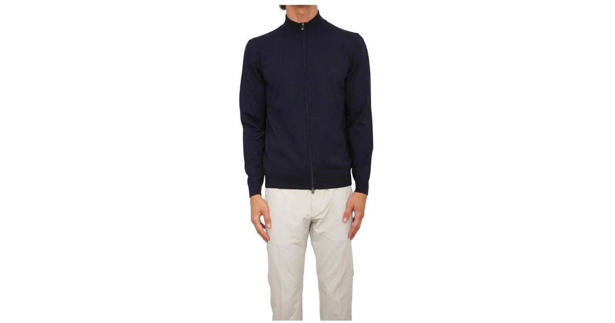 HUGO Cardigans in Blue for Men | Lyst