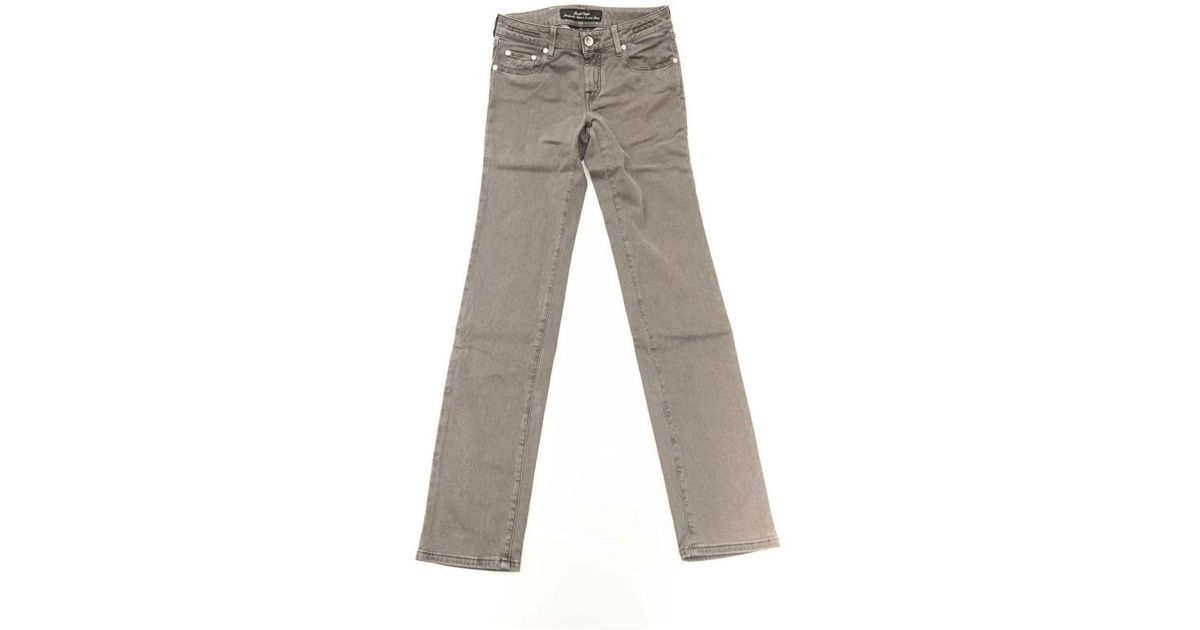 Jacob Cohen Straight Fit Jeans in Grey | Lyst UK