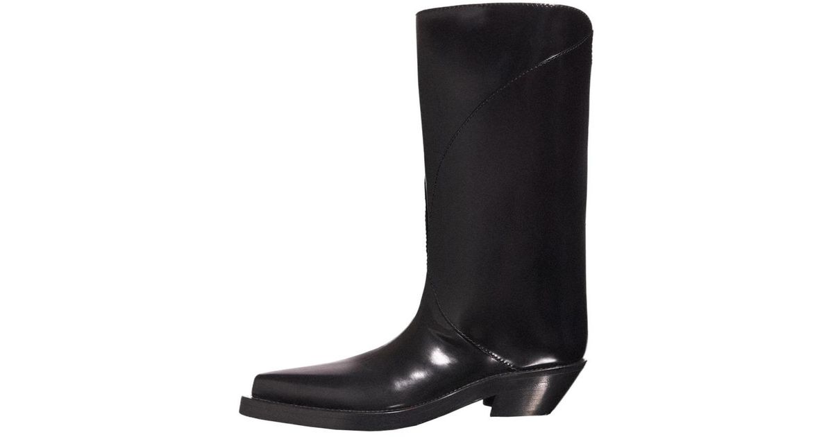 Mugler Cowboy & Biker Boots in Black | Lyst