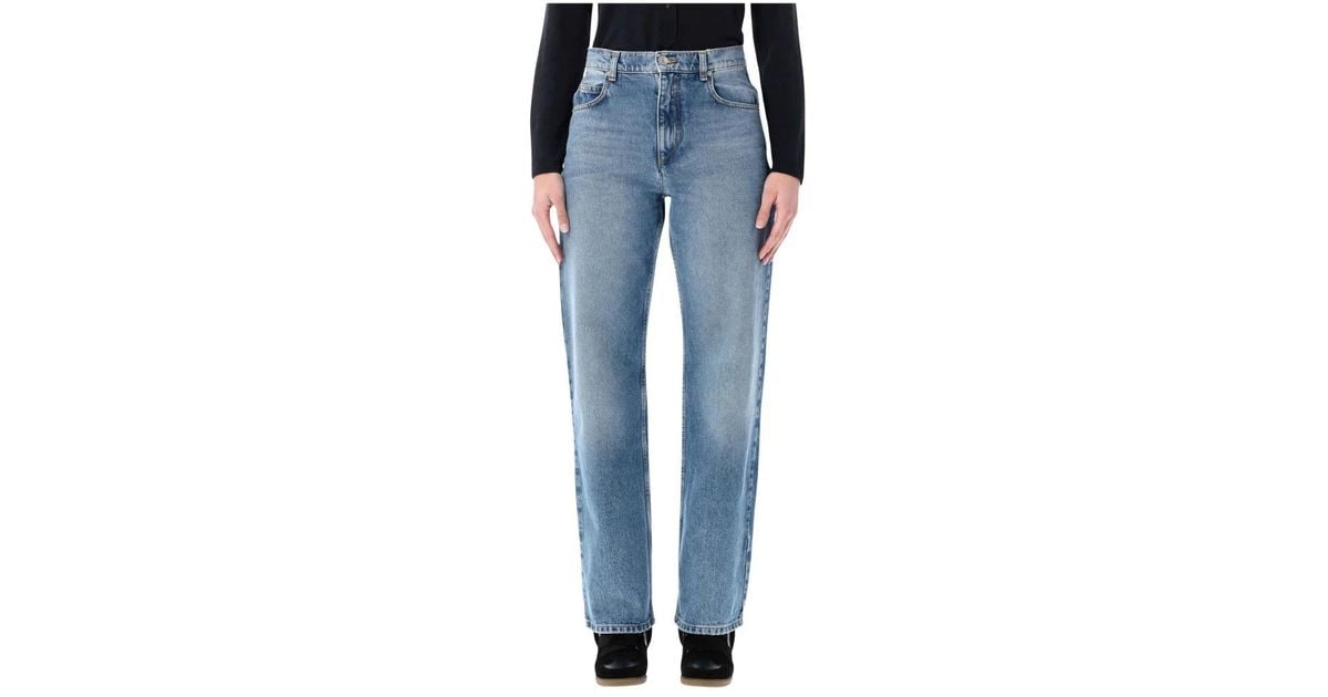 Isabel Marant Straight Jeans in Blue | Lyst UK